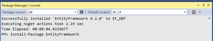 Code First Approach And Code First Migrations In Entity Framework